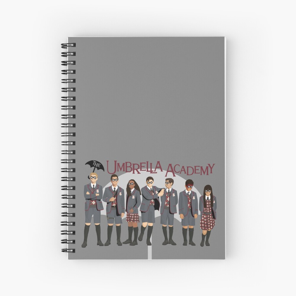 "The Umbrella Academy Group" Spiral Notebook for Sale by SunnyIsAwesome ...