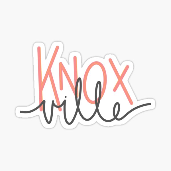 "Knoxville " Sticker for Sale by georgianno | Redbubble