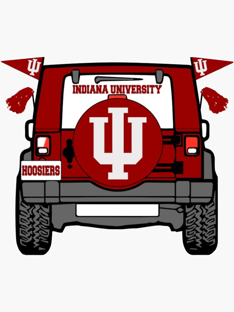 "Indiana university" Sticker for Sale by yeehawboyy | Redbubble
