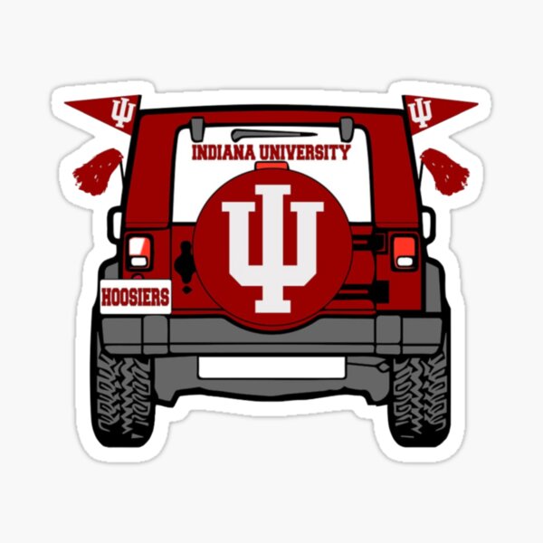 "Indiana university" Sticker for Sale by yeehawboyy | Redbubble