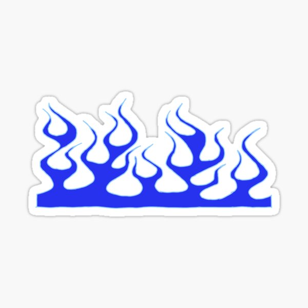 "blue flame design" Sticker by baileystickers6 | Redbubble