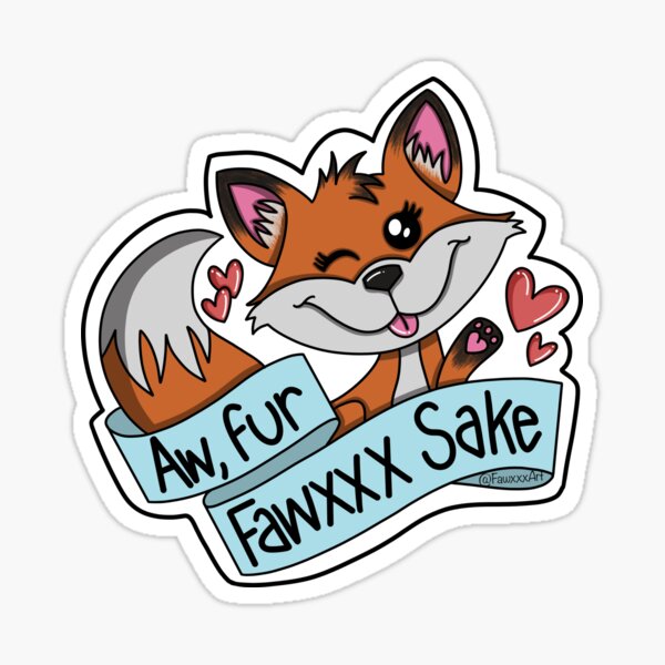 "Fawxxx Sake" Sticker for Sale by Fawxxx | Redbubble