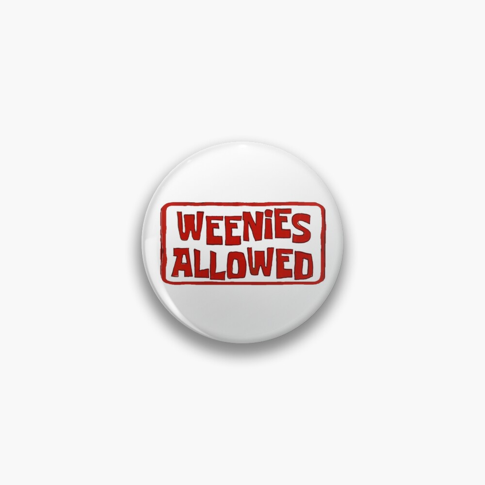 "weenies allowed" Sticker for Sale by prself | Redbubble