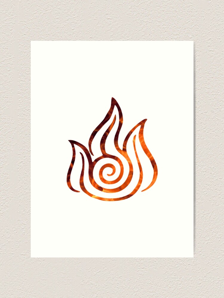 "Avatar: The Last Airbender Fire Nation Symbol" Art Print for Sale by ...