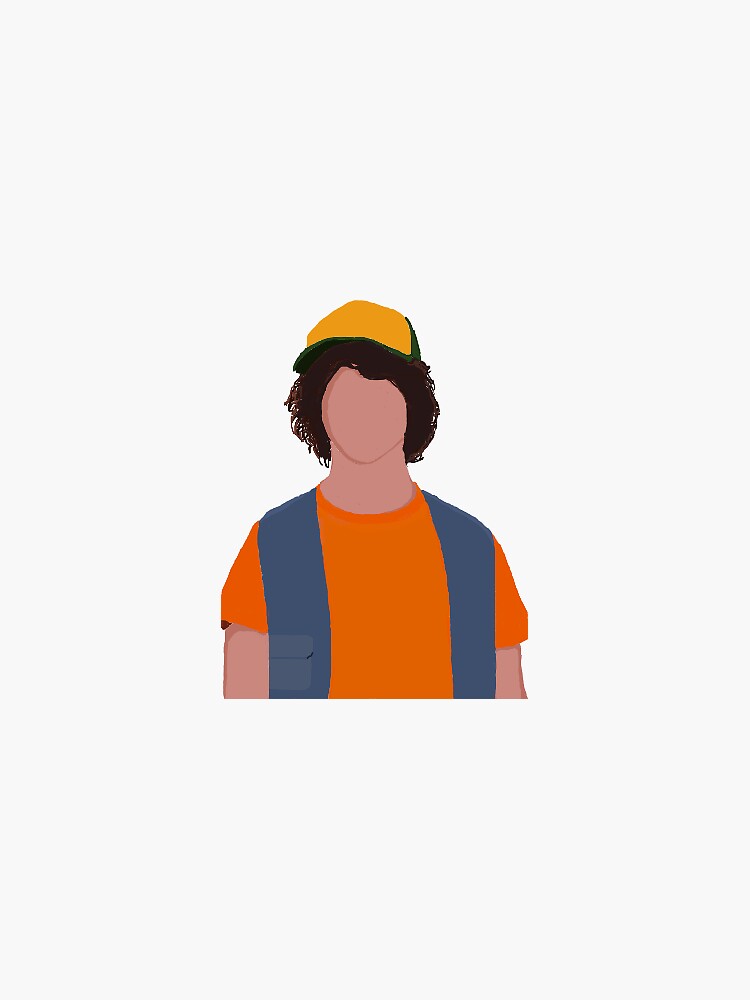"Stranger things Dustin" Sticker for Sale by sophie5093 | Redbubble