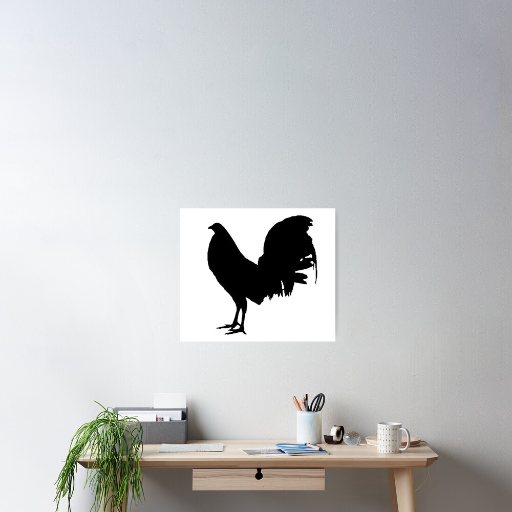 "Gallos Gamefowl - Black Logo" Poster for Sale by gamefowl | Redbubble