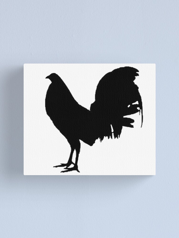 "Gallos Gamefowl - Black Logo" Canvas Print for Sale by gamefowl ...