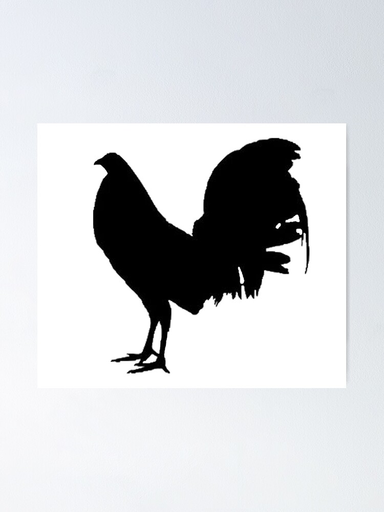 "Gallos Gamefowl - Black Logo" Poster for Sale by gamefowl | Redbubble