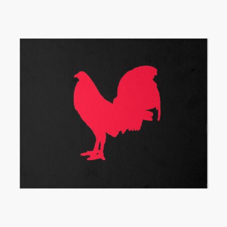 "Gallos Gamefowl - White Logo" Art Board Print for Sale by gamefowl ...