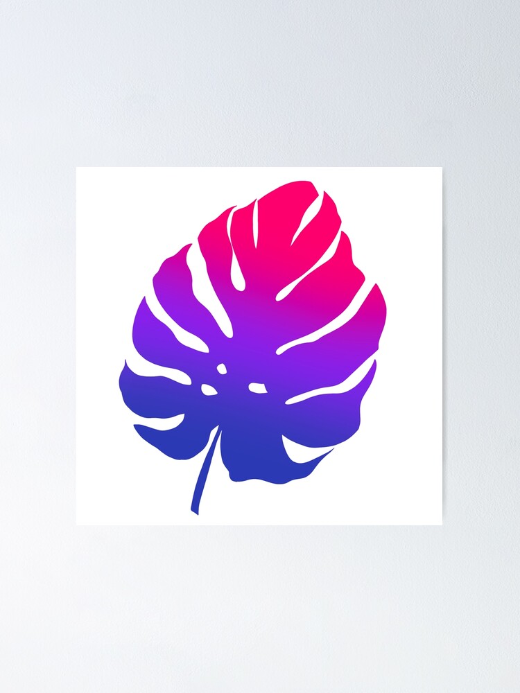 "Discrete Pride Leaf- Bi Pride" Poster for Sale by LordGraceArt | Redbubble