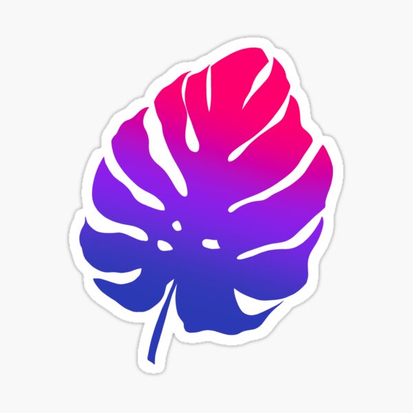 "Discrete Pride Leaf- Bi Pride" Sticker for Sale by LordGraceArt ...