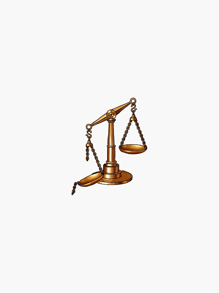 "Broken Scales of Justice" Sticker for Sale by jc-stickers | Redbubble