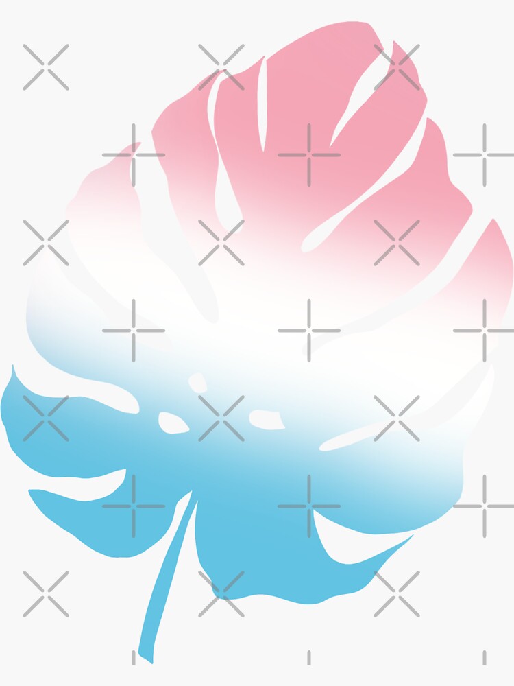 "Discrete Pride Leaf- Trans" Sticker for Sale by LordGraceArt | Redbubble