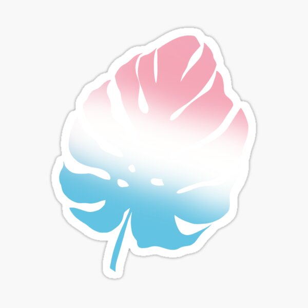 "Discrete Pride Leaf- Trans" Sticker for Sale by LordGraceArt | Redbubble
