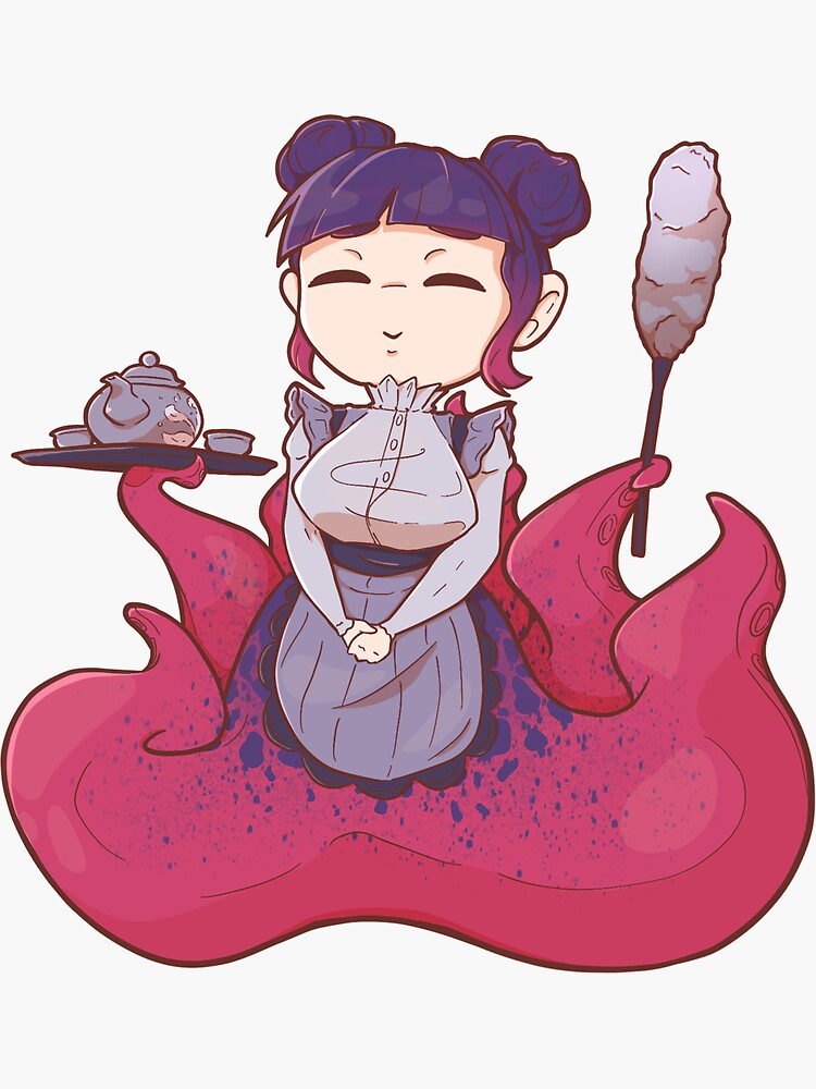 "Octopus Maid Monster Girl Chibi" Sticker by Krazh | Redbubble