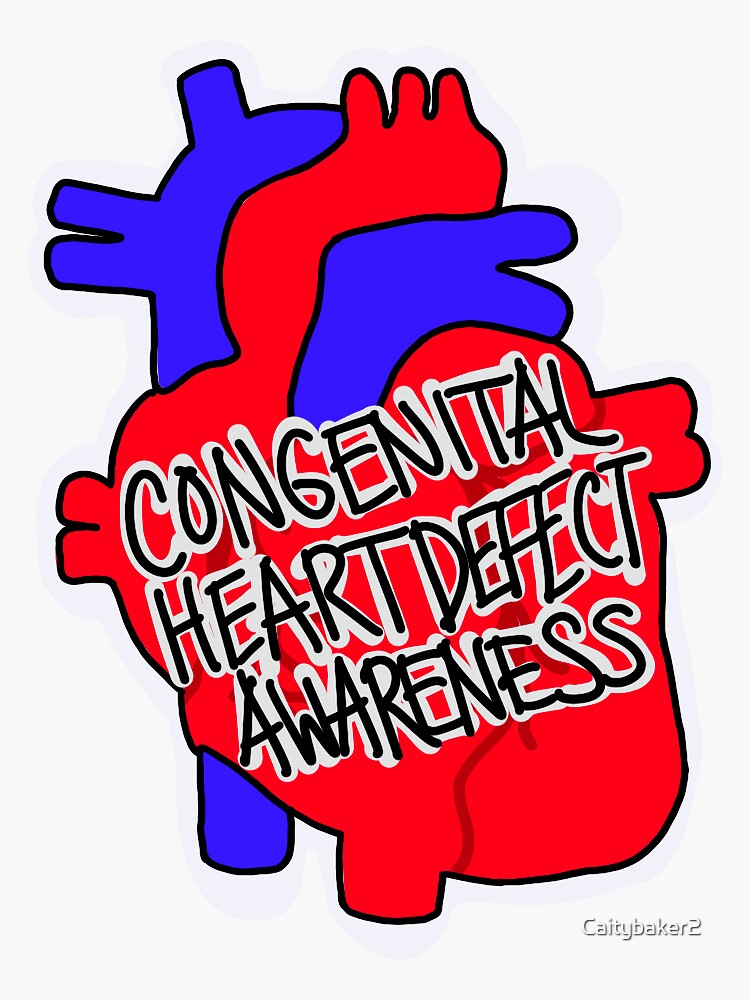 "CHD Awareness" Sticker by Caitybaker2 | Redbubble