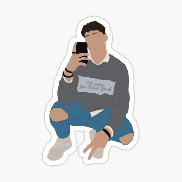 "Noah lineart" Sticker for Sale by Blankasdesigns | Redbubble