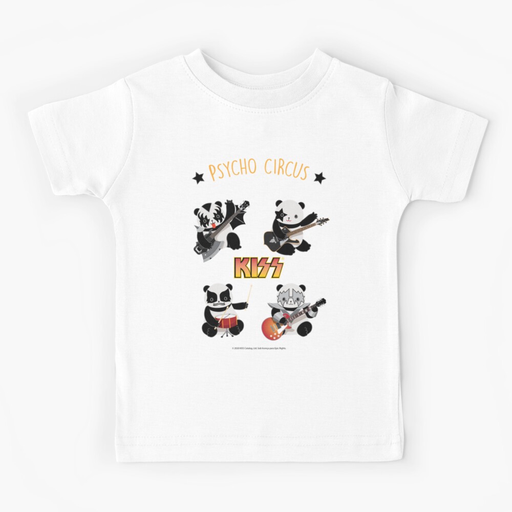 "Psycho Circus - Pandas playing like the band Kiss" Kids T-Shirt by ...
