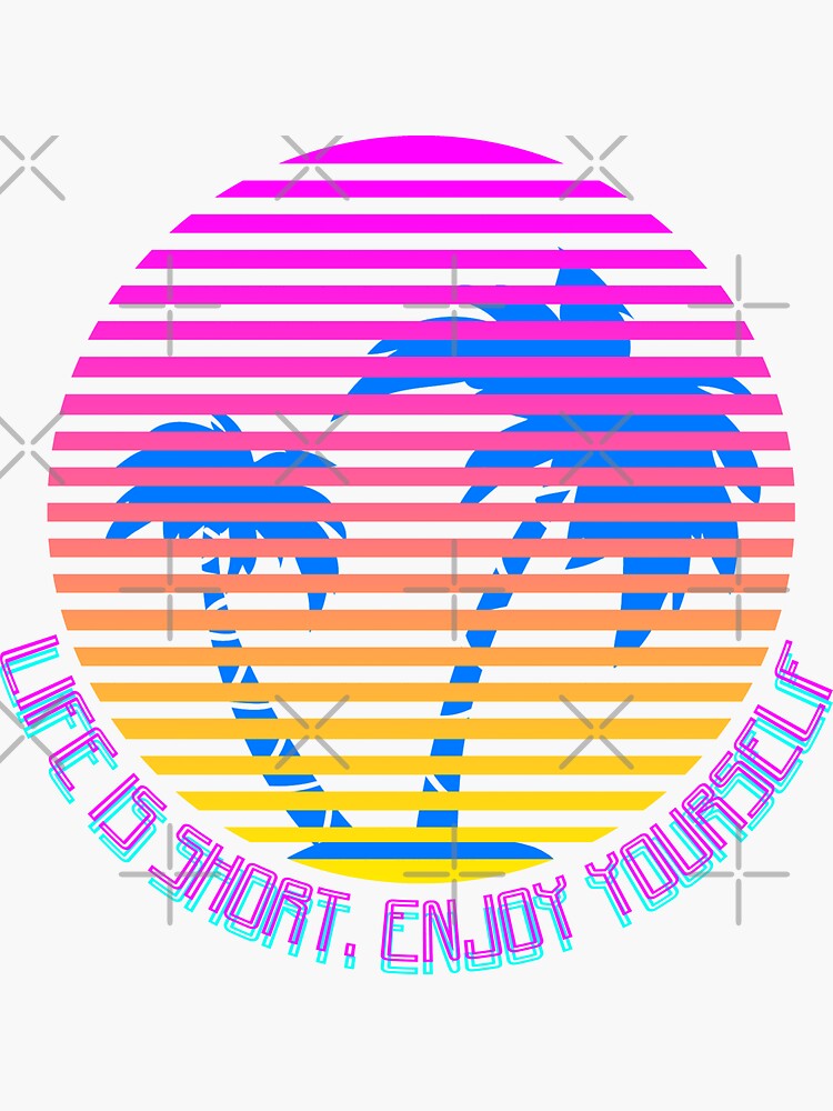 "Enjoy Yourself" Sticker for Sale by heldesign | Redbubble