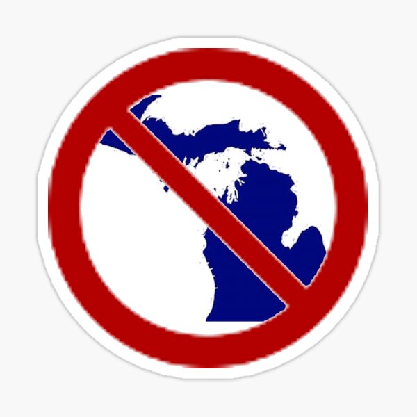 "Anti-Michigan" Sticker for Sale by viscosity1 | Redbubble