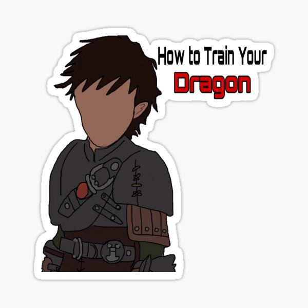 ""How to Train Your Dragon",Hiccup with title name." Sticker by ...