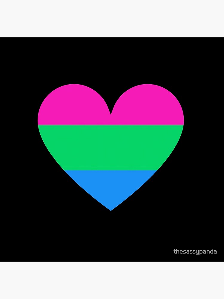 "Pride Flag Hearts - polysexual" Art Print by thesassypanda | Redbubble