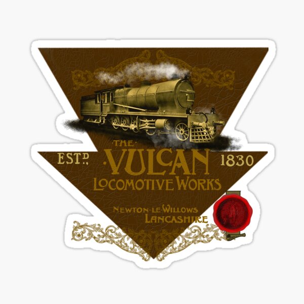"Gorgeous Vulcan vintage Railroad steam locomotive Works By MotorManiac ...