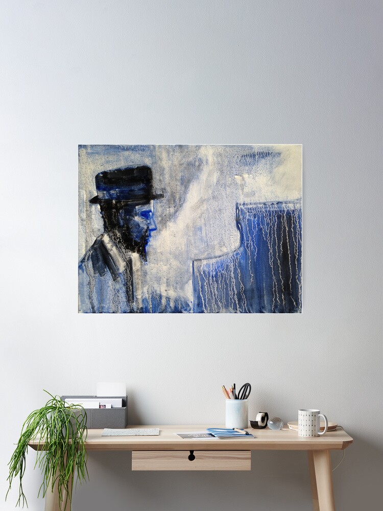 "Thelonious Monk - Jazz - Painting." Poster for Sale by William Wright ...