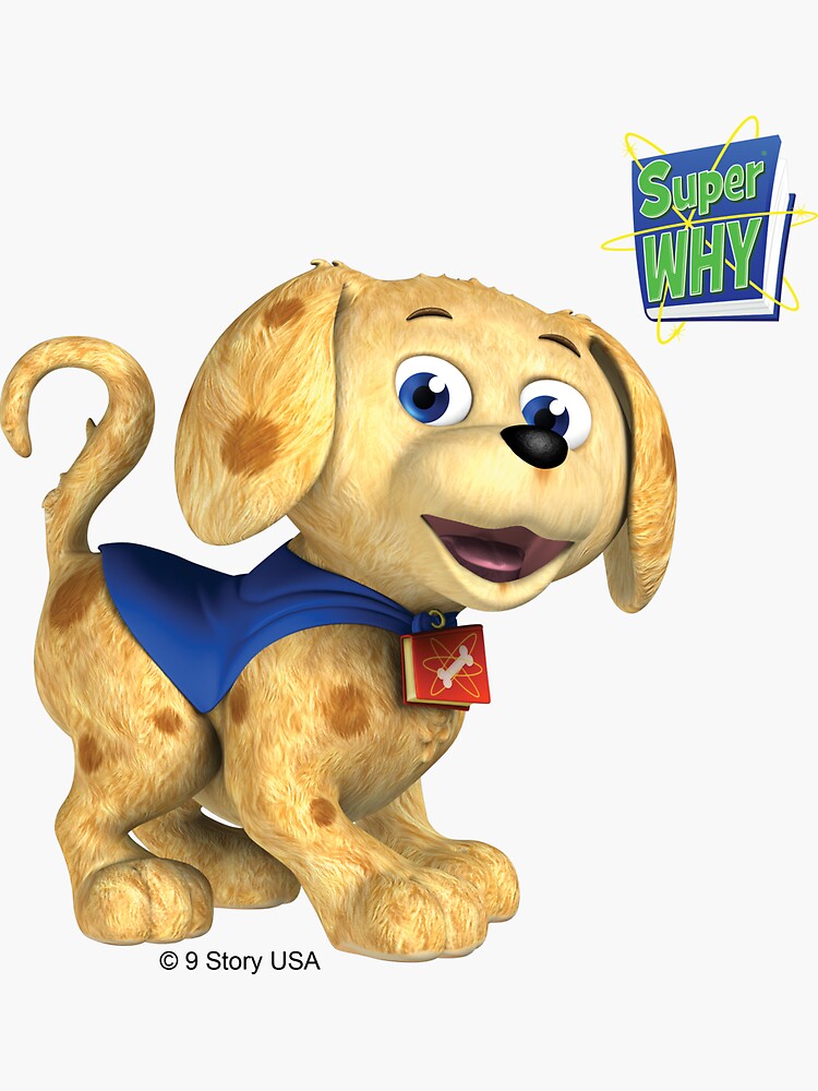 "Super WHY! Woofster on Paws" Sticker for Sale by superwhy | Redbubble