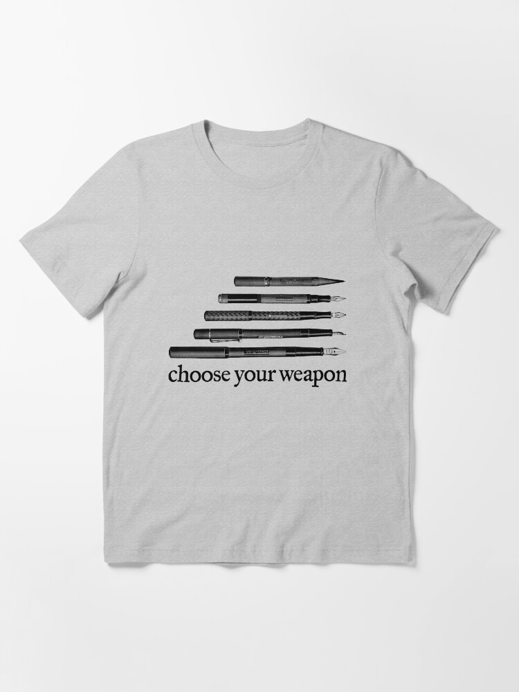 "Choose Your Weapon" T-shirt for Sale by LibertyManiacs | Redbubble ...