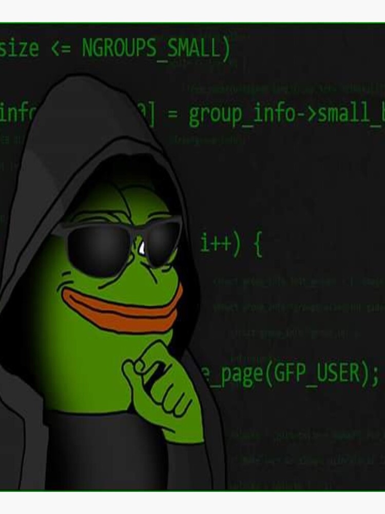 Delantal «Hacker Pepe» de All-About-Meme | Redbubble
