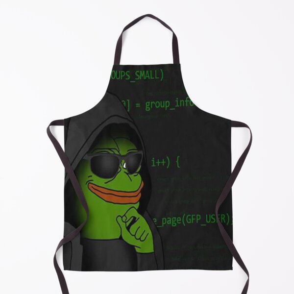 Delantal «Hacker Pepe» de All-About-Meme | Redbubble