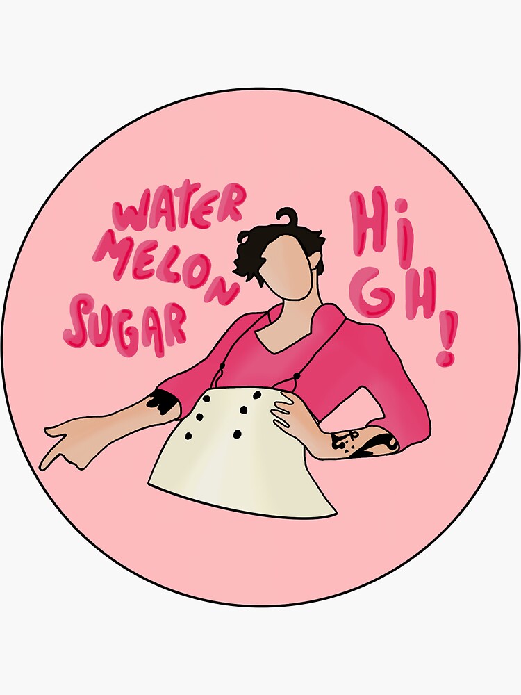 "Harry Styles - Watermelon Sugar Sticker" Sticker by hanaemld | Redbubble