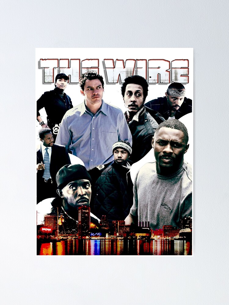 "The Wire Vintage 90s Style Bootleg" Poster for Sale by teejam | Redbubble