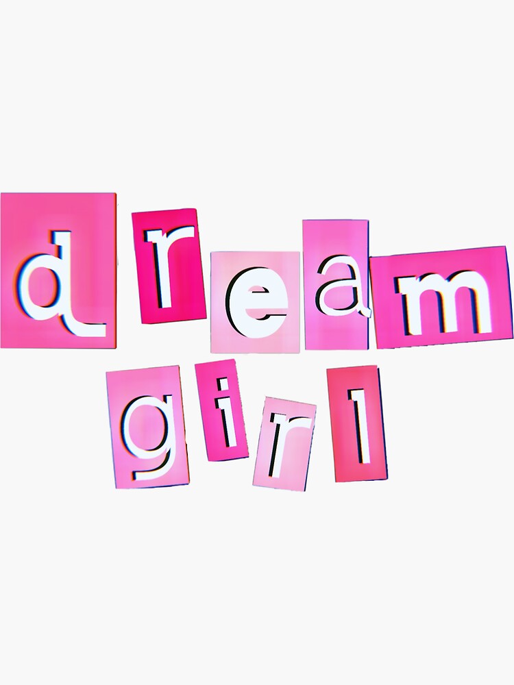 "dream girl y2k pink sticker" Sticker for Sale by lorrmax | Redbubble