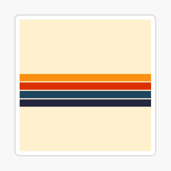 "Classic Retro Racing Stripes Pattern" Sticker for Sale by T-shirt ...