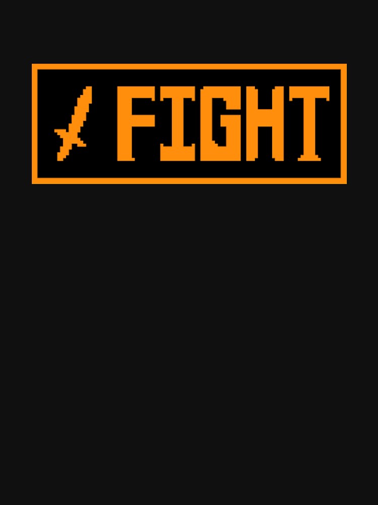 "Undertale Fight Button" T-shirt by Phirefox | Redbubble | undertale t ...