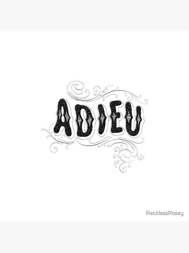 Button for Sale mit "Adieu! Französischer Abschied in gruseliger ...