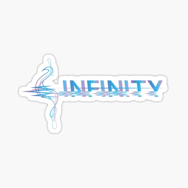 "Infinity Title Multi" Sticker by ayzaakhtar | Redbubble