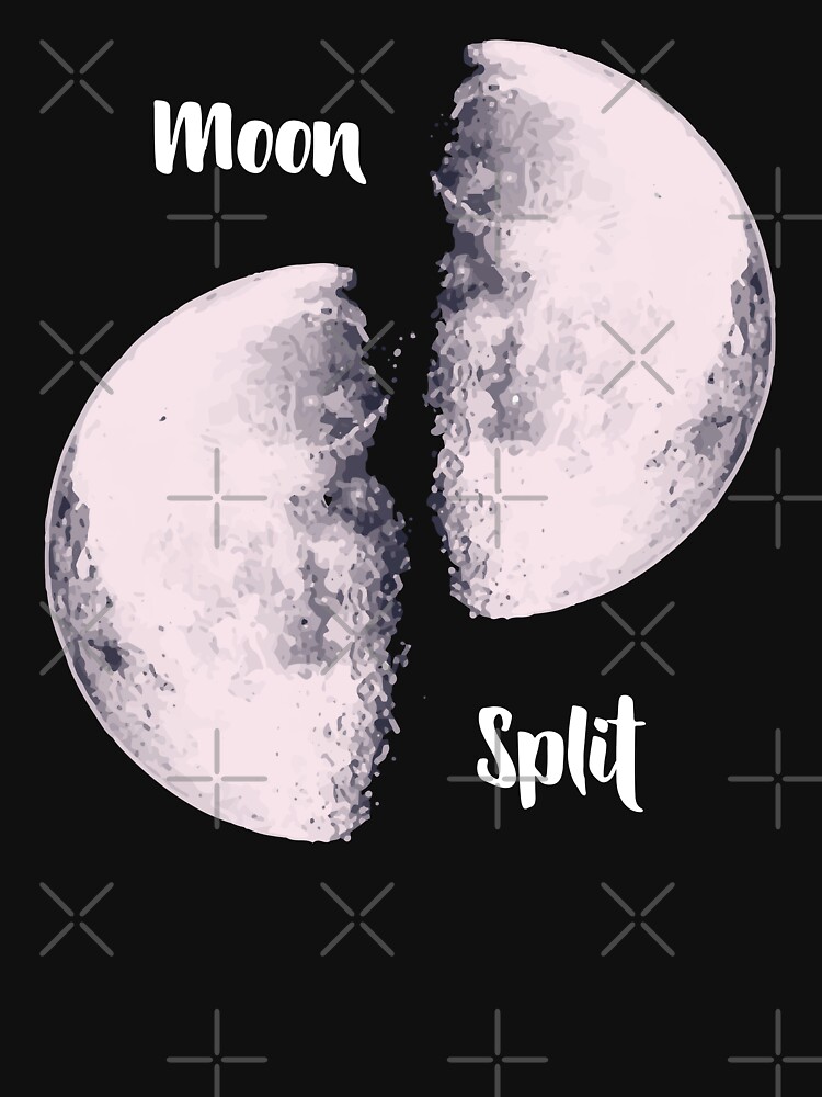 "Moon Split - Splitting of Moon Design Gift" T-shirt by yeknow ...