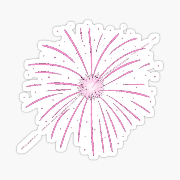 "pastel firework" Sticker for Sale by caitlynscholl | Redbubble