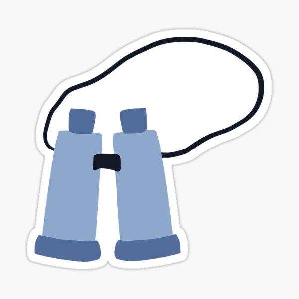 "Binoculars" Sticker for Sale by mfeeneydesign | Redbubble