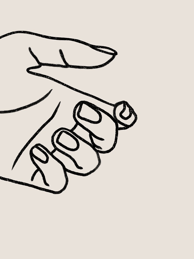 "Lend A Hand" Sticker by WhiteBimprints | Redbubble