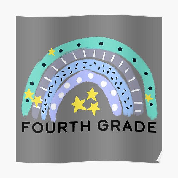 "Rainbow fourth Grade" Poster for Sale by JavierShih | Redbubble