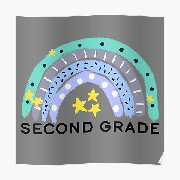 "Rainbow Second Grade" Poster by JavierShih | Redbubble