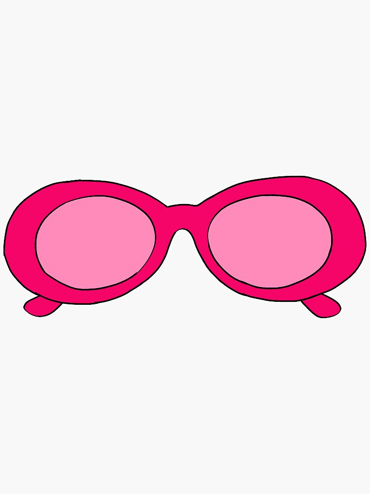 "Pink Sunglasses" Sticker by emmagrace2004 | Redbubble
