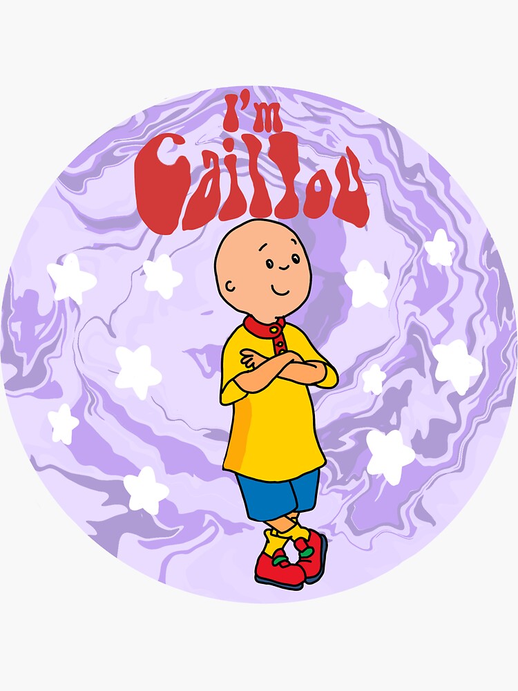"Caillou (I'm caillou)" Sticker for Sale by emmakate2044 | Redbubble