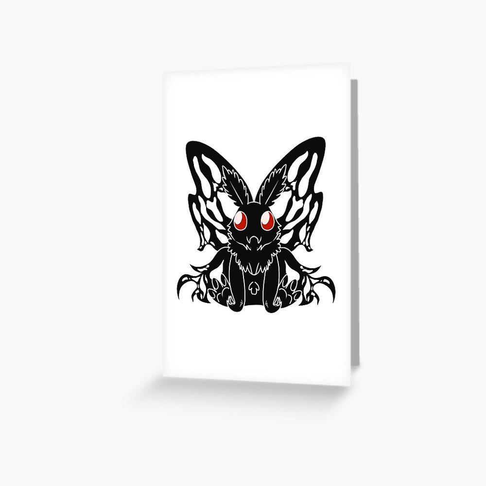 "Cute Cryptids: Mothman" Greeting Card by ashwolves5 | Redbubble
