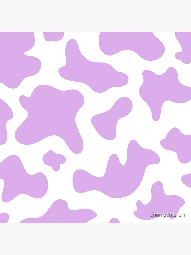 "Pastel Purple Cow Print" Poster by cherrycola-art | Redbubble
