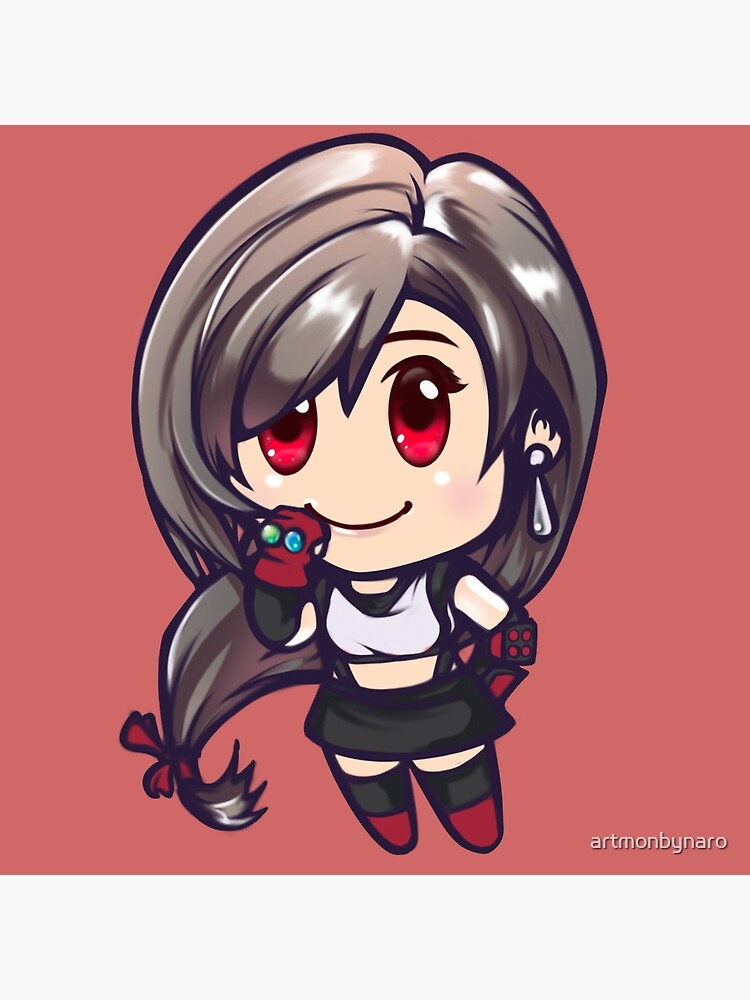Lámina fotográfica «Tifa Lockhart FFVIIR Chibi» de artmonbynaro | Redbubble